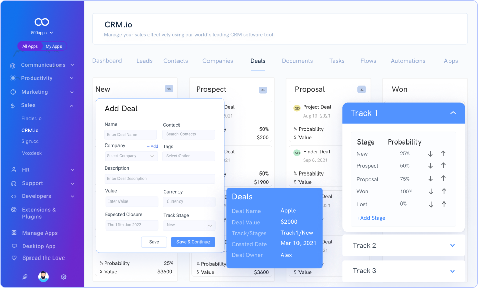 Deal Management | Sales Pipeline | Sales Automation | CRM.io